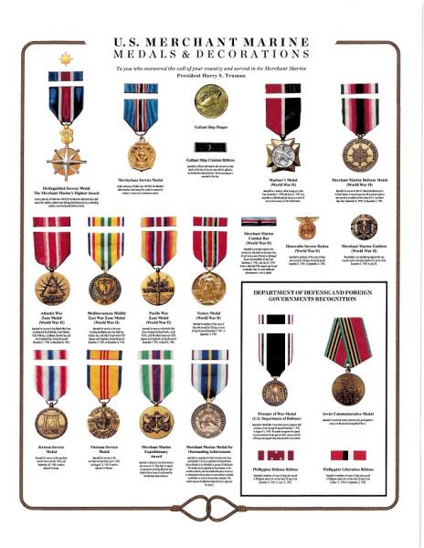 U.S. Merchant Marine Medals and Decorations | MARAD